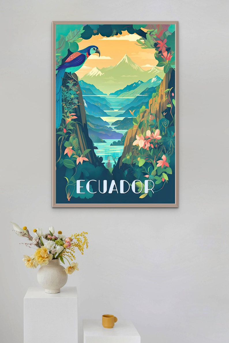 Ecuador Poster, Breathtaking Nature Landscapes Wall Art, Ecuador Travel ...