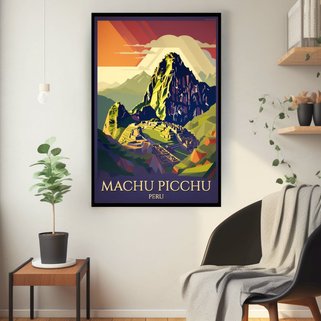 Machu Picchu Travel Poster: Unveiling Mystical Beauty - Captivating Art ...