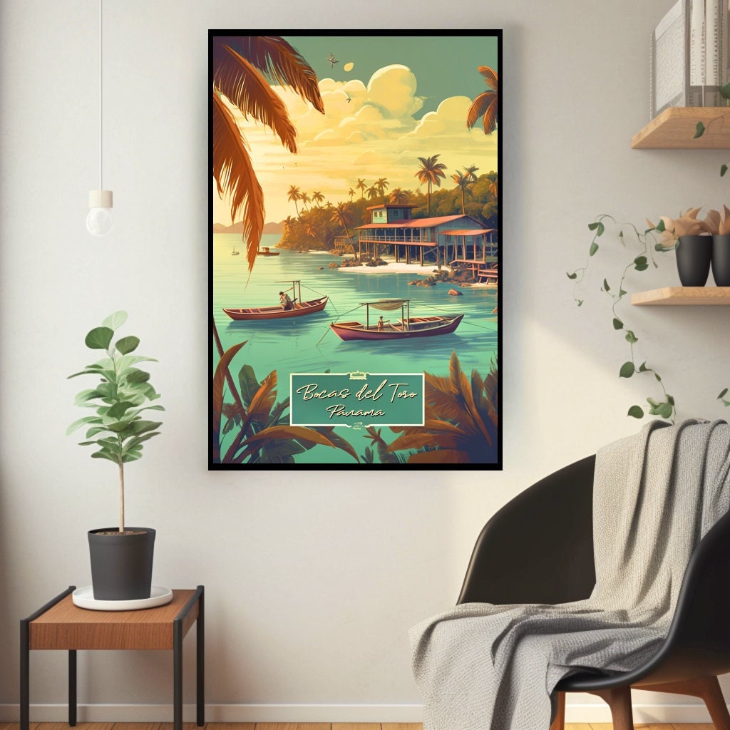 Bocas Del Toro Panama Poster: Caribbean Tropical Wall Art - Etsy