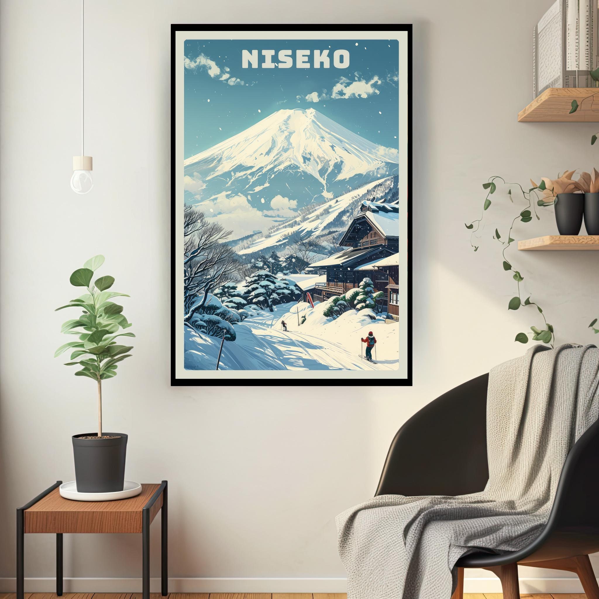 Niseko Ski Destination Poster: Experience the Winter Wonderland of ...