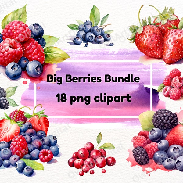 Blue Raspberry Clipart - Etsy