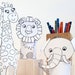 Hippo Toilet Paper Roll Craft African Animal Safari Party Coloring ...