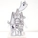 Printable Paper Haunted House Craft Kit: Halloween Activity (digital ...