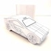 Printable Paper Sports Car Craft Kit: Cut and Color Activity (digital ...