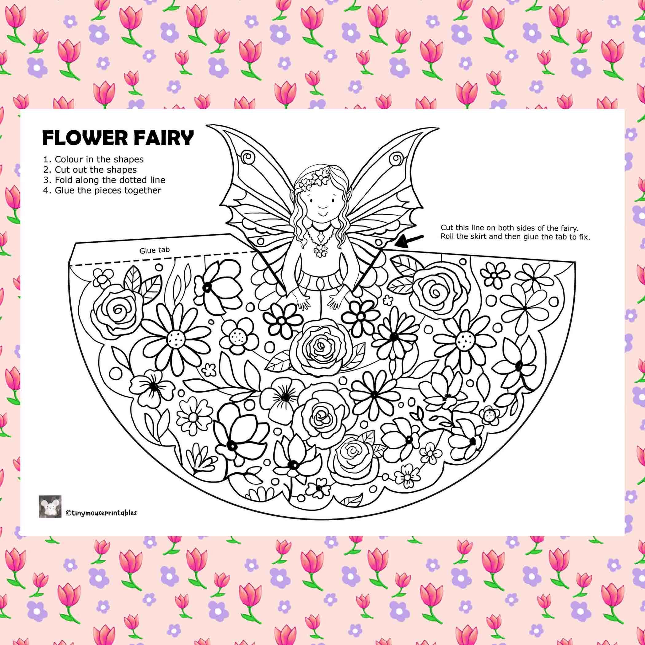 Paper Fairy Dolls: Printable Craft Activity for Kids (PDF) - Etsy