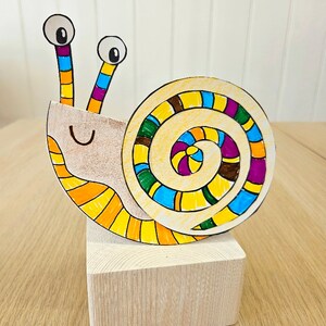 Build a Rocking Paper Snail Family, Snail Printable, Activity Sheets ...