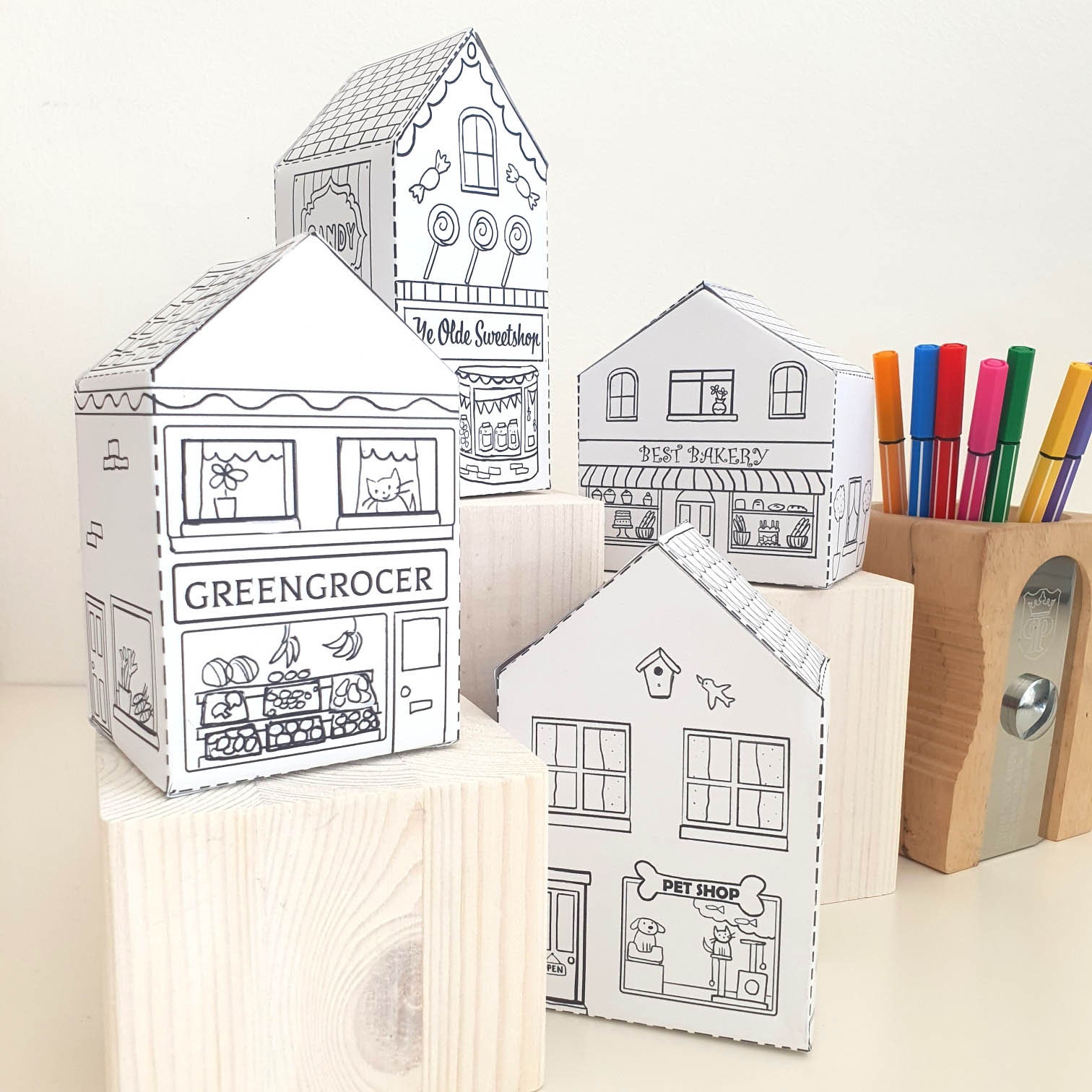 Paper SHOPS Printable Craft Sheets Activity Sheets Paper - Etsy