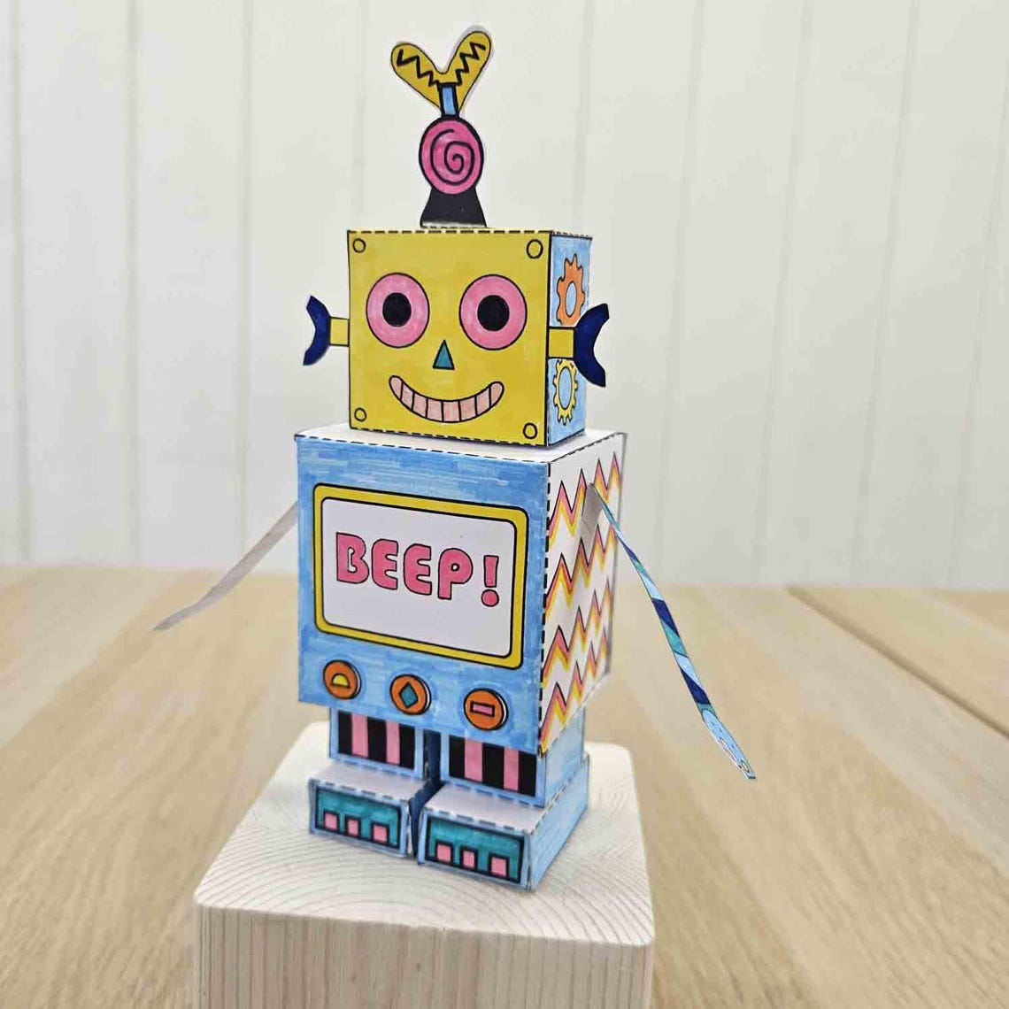 Printable Paper Robots: STEM Craft Activity for Kids (PDF Download) - Etsy