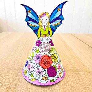 Paper Fairy Dolls: Printable Craft Activity for Kids (PDF) - Etsy