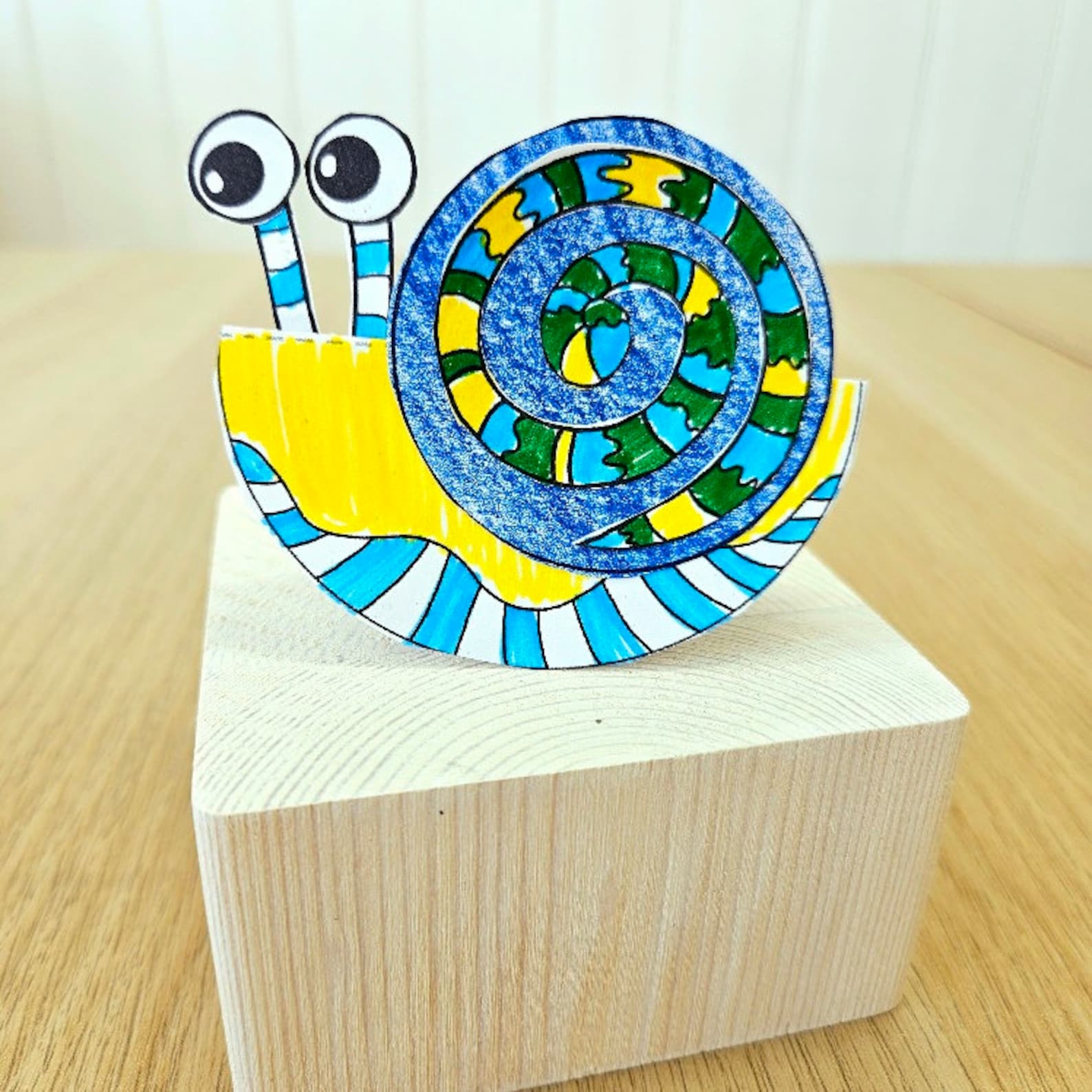 Build a Rocking Paper Snail Family, Snail Printable, Activity Sheets ...