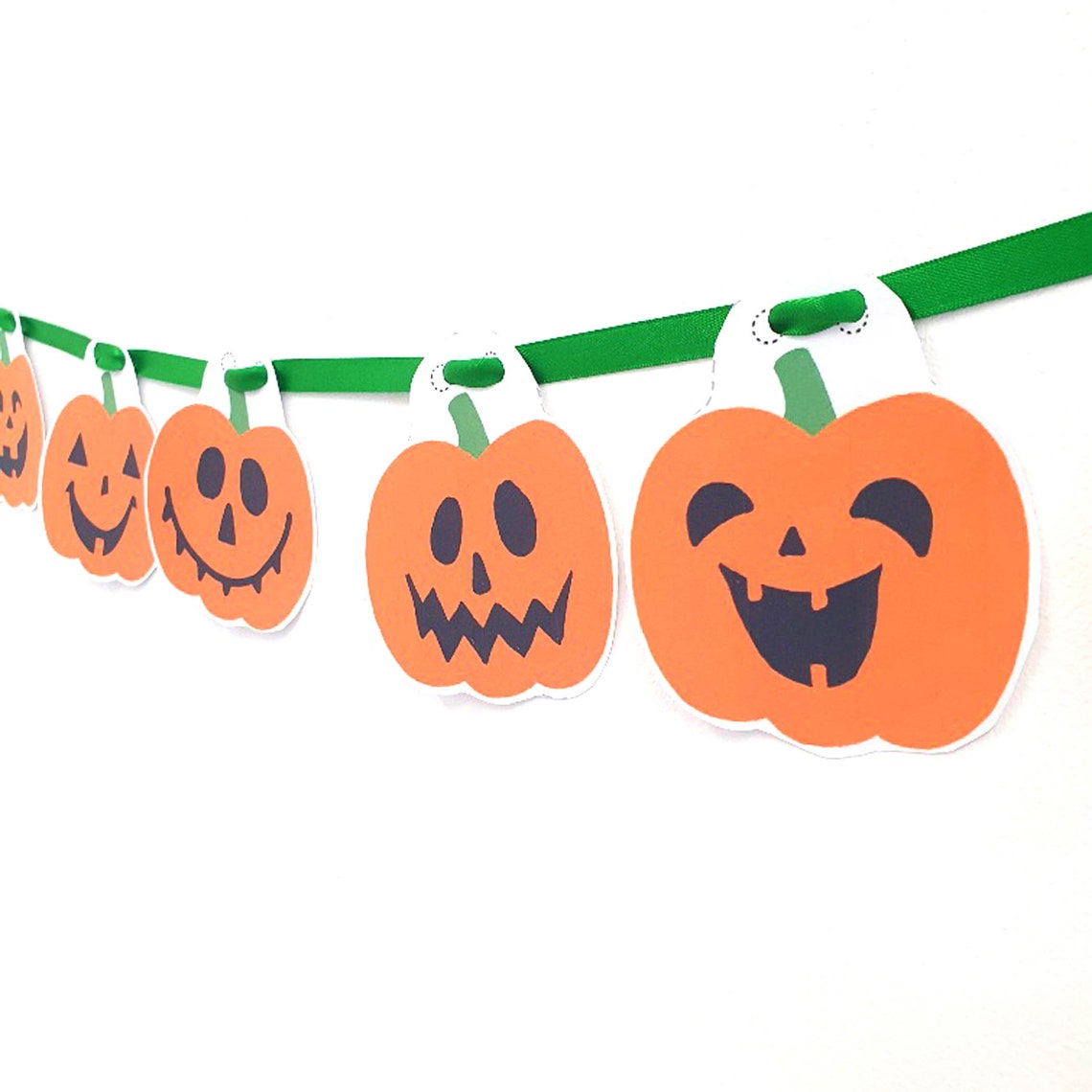 Halloween Pumpkin Bunting Halloween Banner Party Craft Kit - Etsy