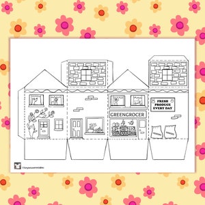 Printable Paper Shops: Craft Activity Sheets for Kids (digital Download ...