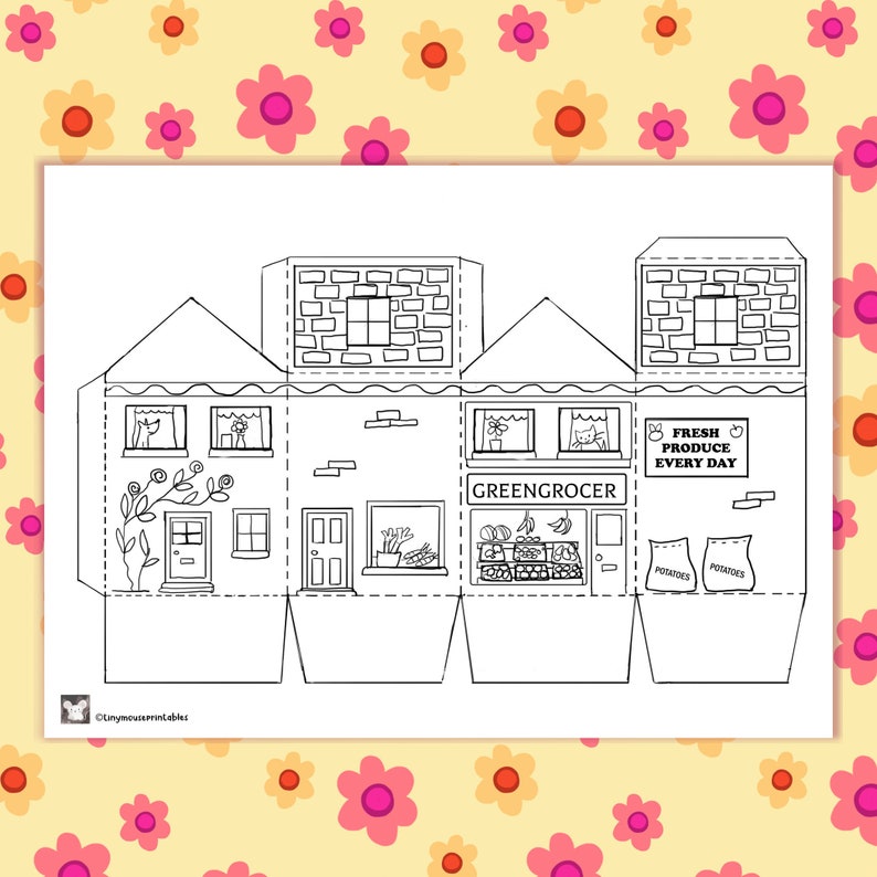 Paper SHOPS Printable Craft Sheets Activity Sheets Paper - Etsy