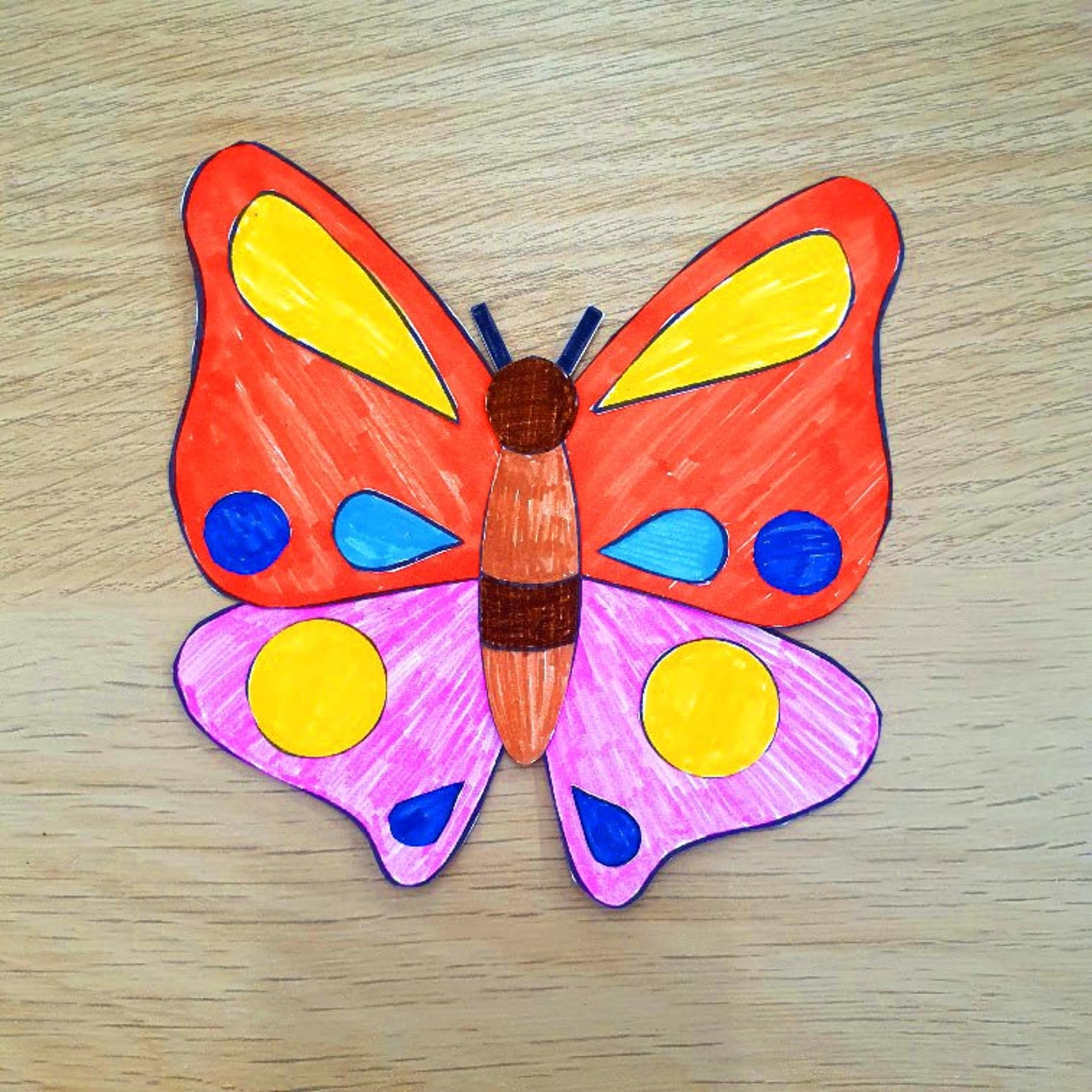 Build a Butterfly, Butterfly Printable, Paper Craft Activity, Cut and ...