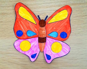 Make a Butterfly Printable Activity - Etsy
