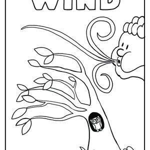 Weather Coloring Pages: Learning Activity Printable (digital Download ...