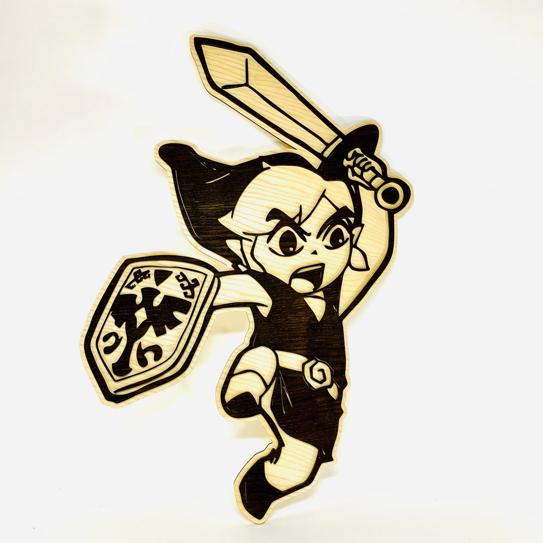 Wood Wall Decoration // Zelda // Link - Etsy