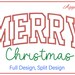 Merry Applique Embroidery Machine Sign Merry Christmas Design Satin ...