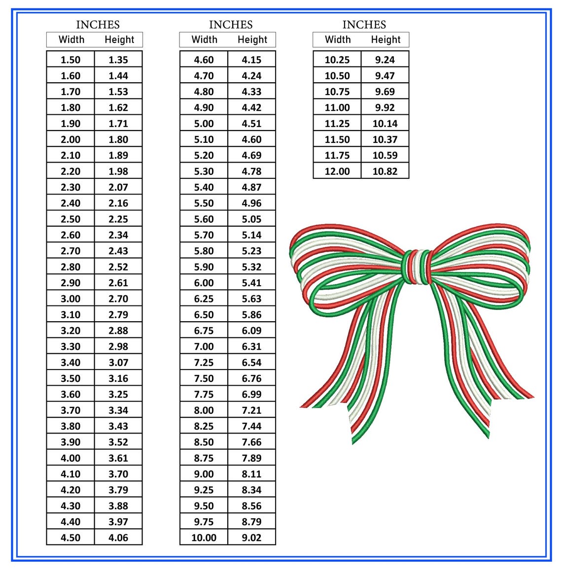 Bow Embroidery Machine Design, Striped Bow Satin Stitch Designs ...