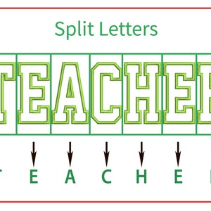 Teacher Applique Embroidery Machine Sign Design Satin Stitch Teach ...