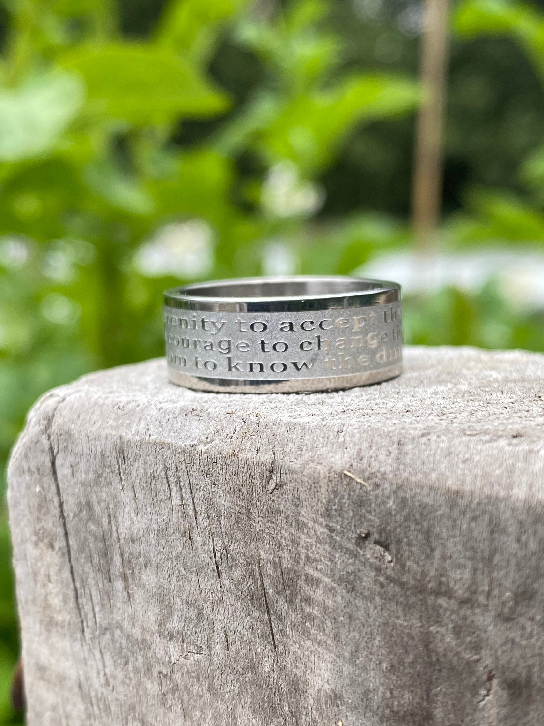 Serenity Prayer Ring Stainless Steel Ring - Stoic Stoicism - Marcus ...