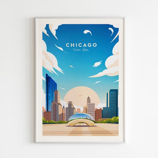Chicago Poster - Etsy