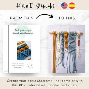 Macrame Knots Guide, PDF Tutorial Photos and Video, Knots Guide for Beginners, How to Make ...