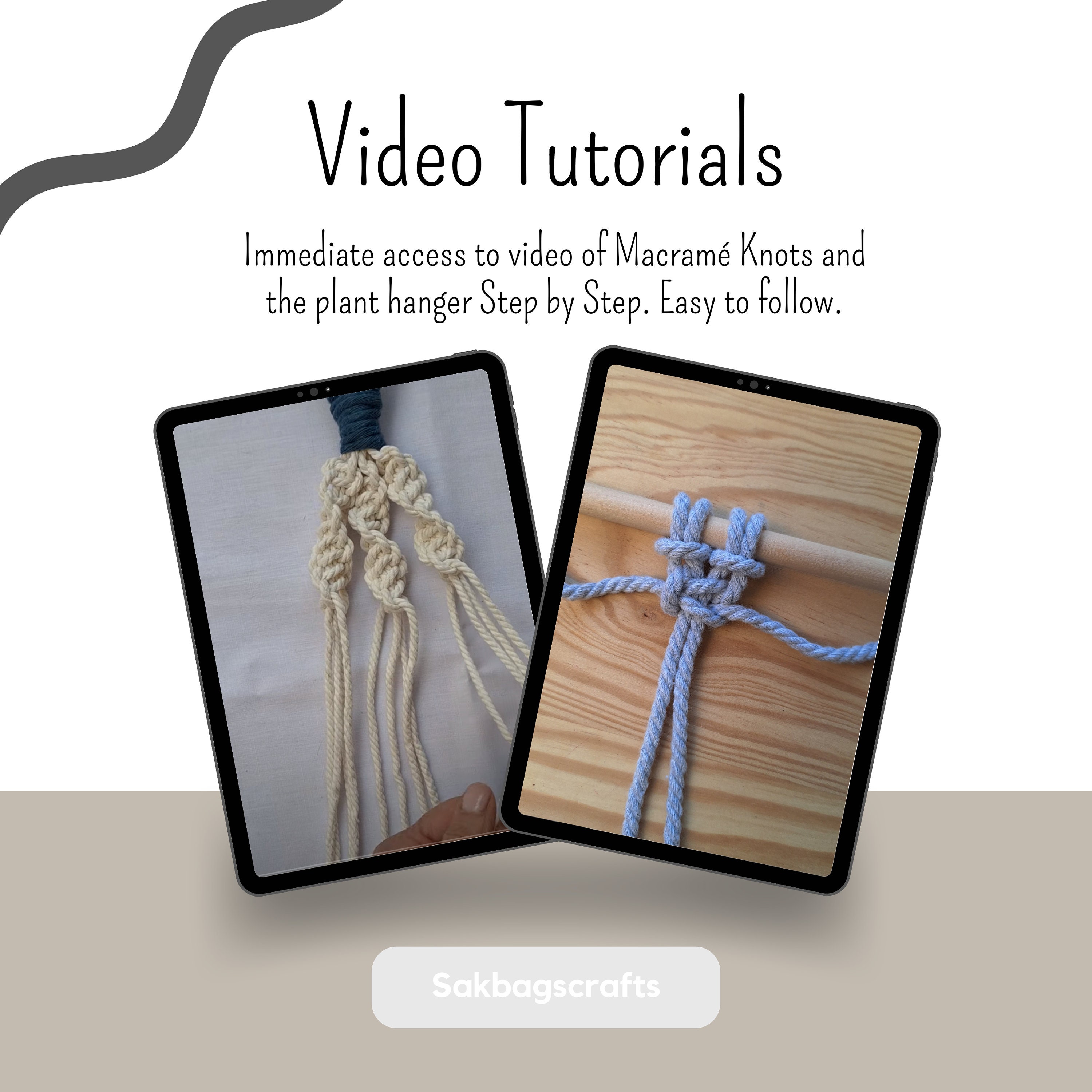 Macrame Plant Hanger Pattern Digital Download for Beginners. Macrame ...
