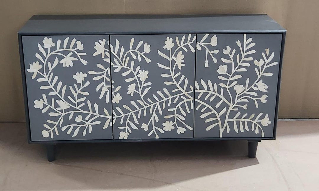 Bone Inlay Cabinet, Bone Inlay Console, Bone Inlay Sideboard, Bone ...