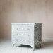 Mother of Pearl Inlay Chest of Drawer, MOP Inlay Dresser, Inlay ...