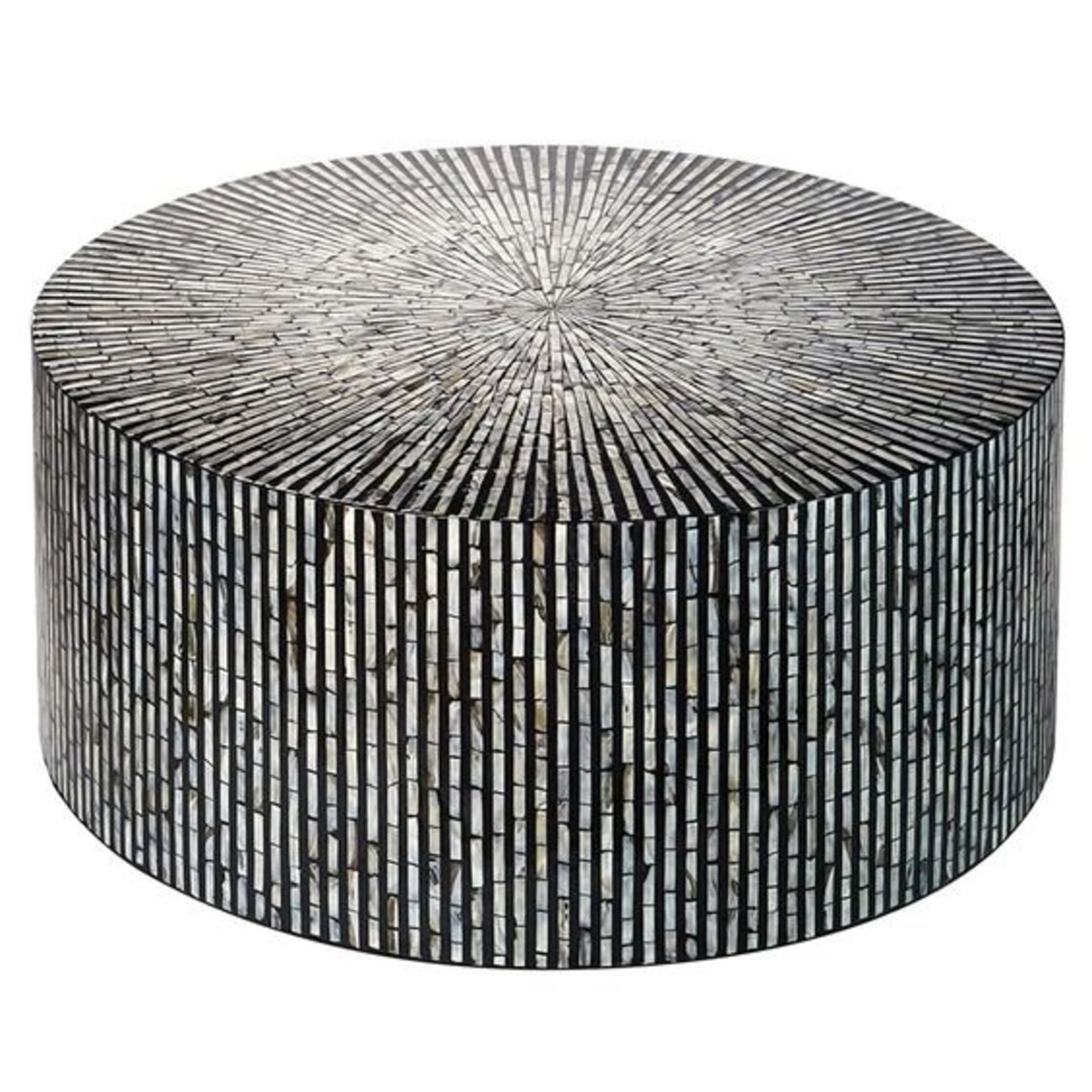 Mother of Pearl Inlay Coffee Table, MOP Inlay Table, MOP Inlay ...