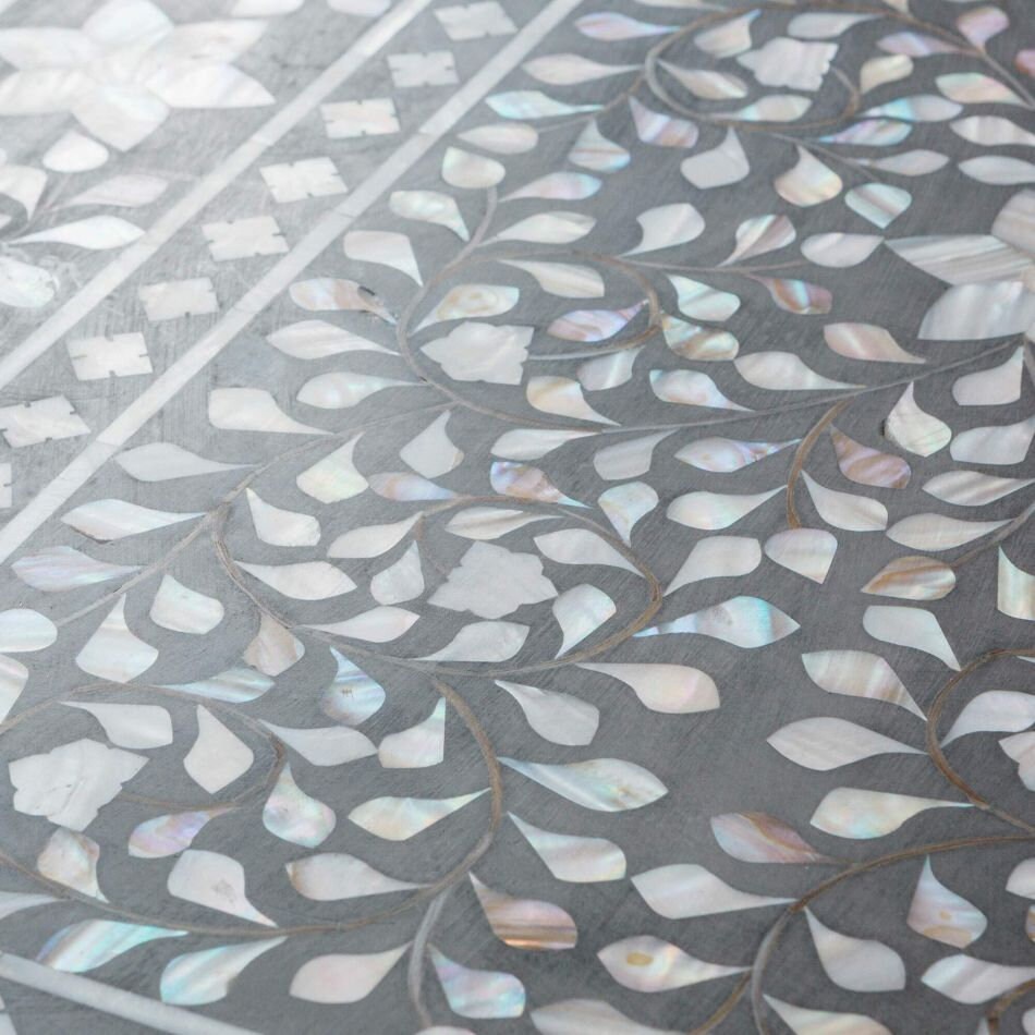 Mother of Pearl Inlay Chest of Drawer, MOP Inlay Dresser, Inlay ...