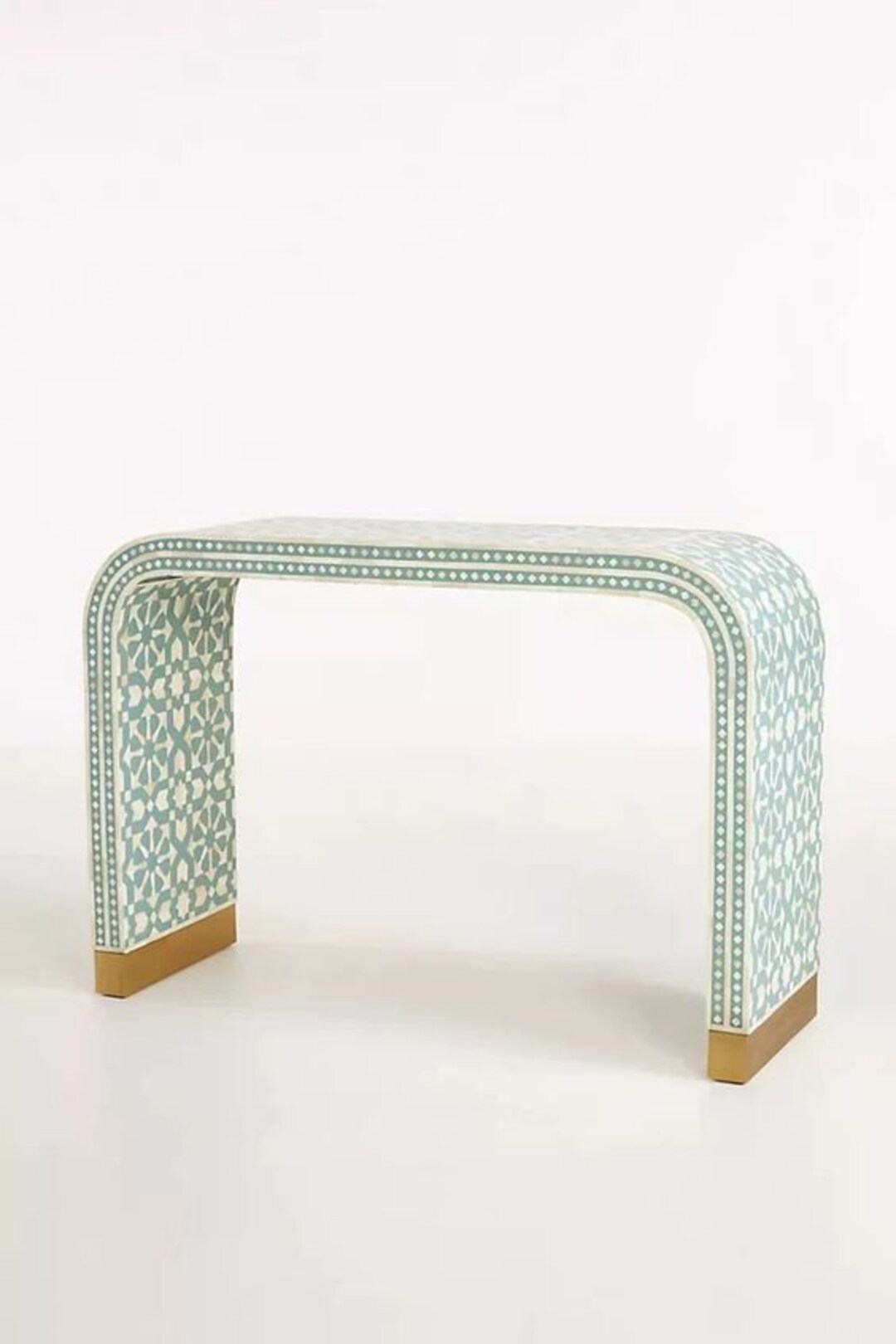 Bone Inlay Console Table, Bone Inlay Entryway Table, Bone Inlay Console ...