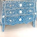 Mother of Pearl Inlay Chest of Drawer, MOP Inlay Dresser Blue, MOP ...