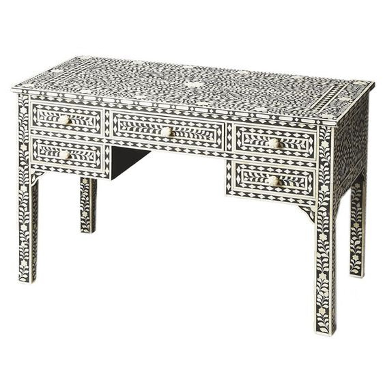 Bone Inlay Desk, Bone Inlay Table, Bone Inlay Console, Bone Inlay ...