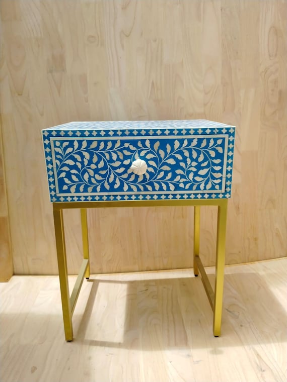Bone inlay nightstand store