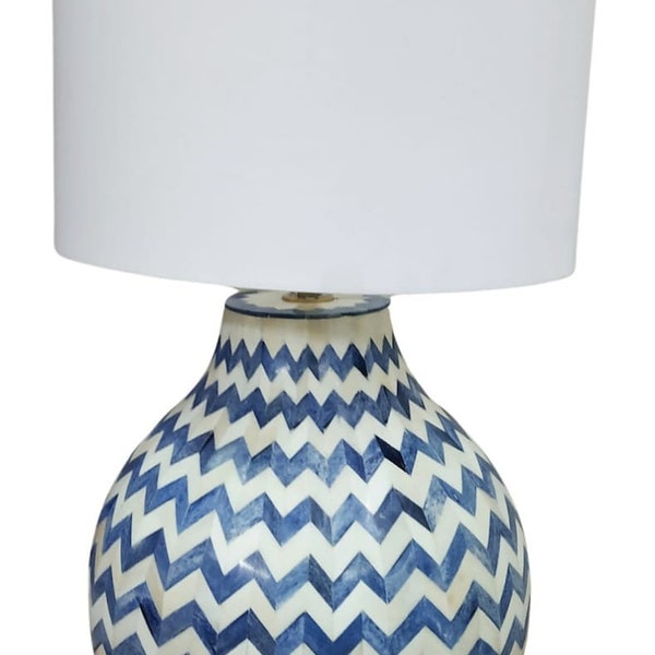 Bone Inlay Table Lamp - Etsy