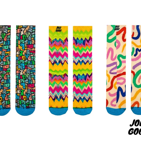 Printed Socks - Etsy