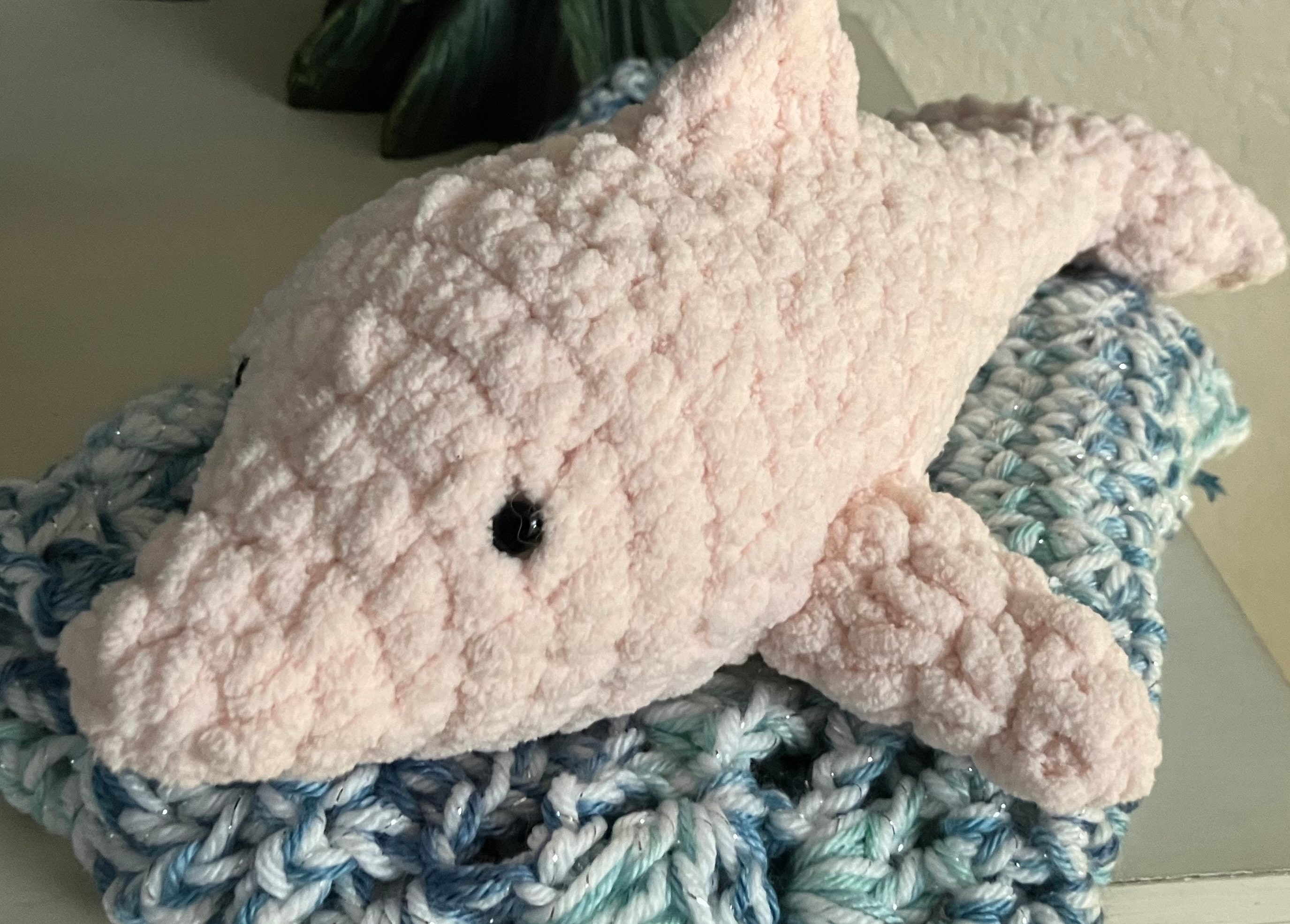 Pink Dolphin Plushie - Etsy