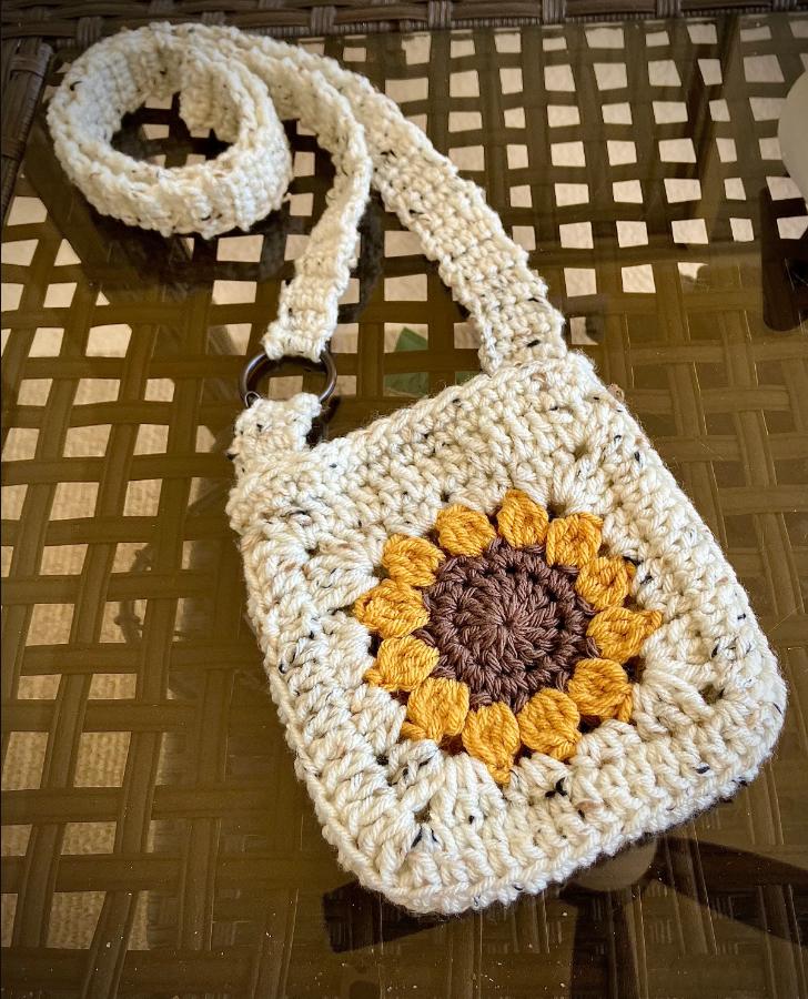 PATTERN ONLY - Sunflower Bag Crochet Pattern | Crochet PATTERN ONLY - Sunflower Bag Crochet Pattern | Crochet