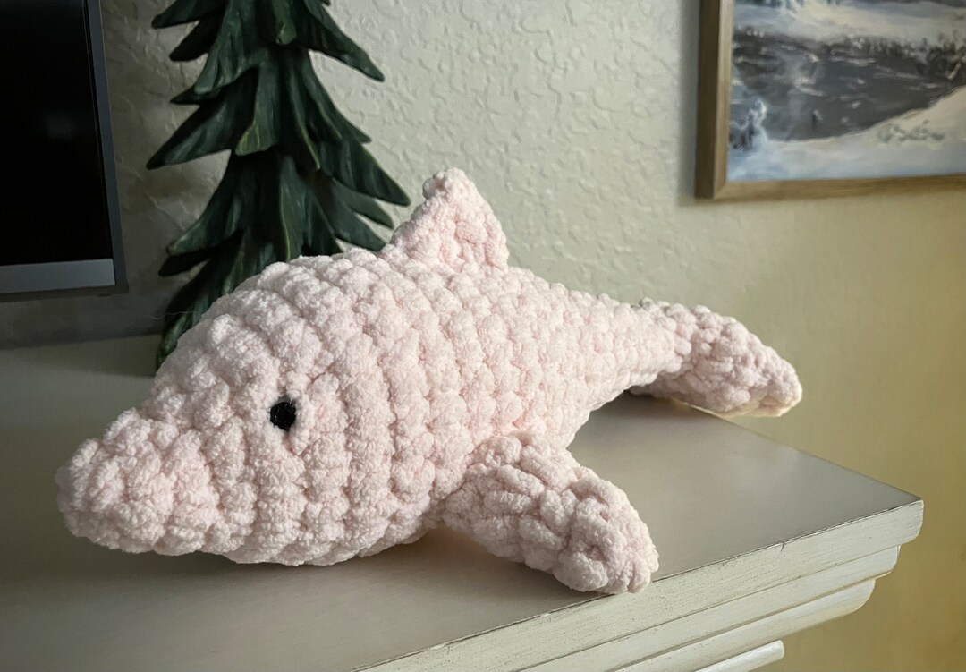 Pink Dolphin Plushie - Etsy