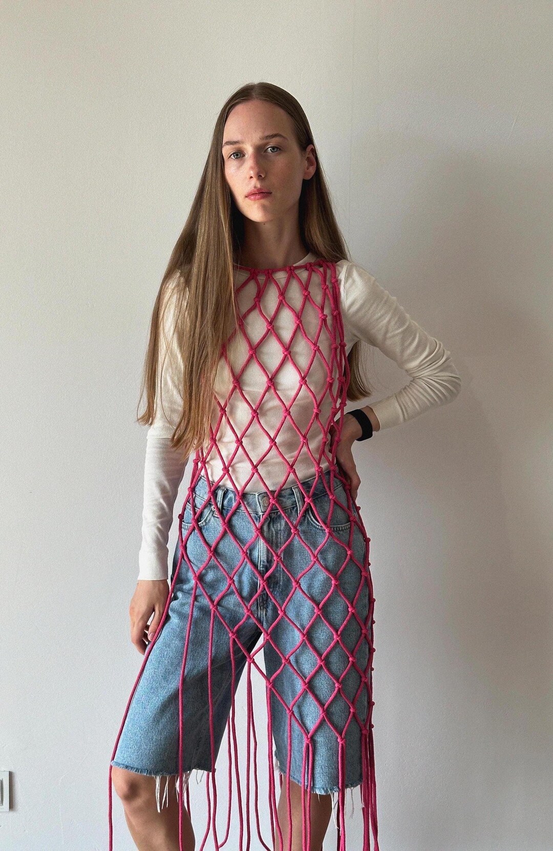 Mesh Dress Festival-macrame Fishnet Beach Dress, Rave Outfit & Burning ...