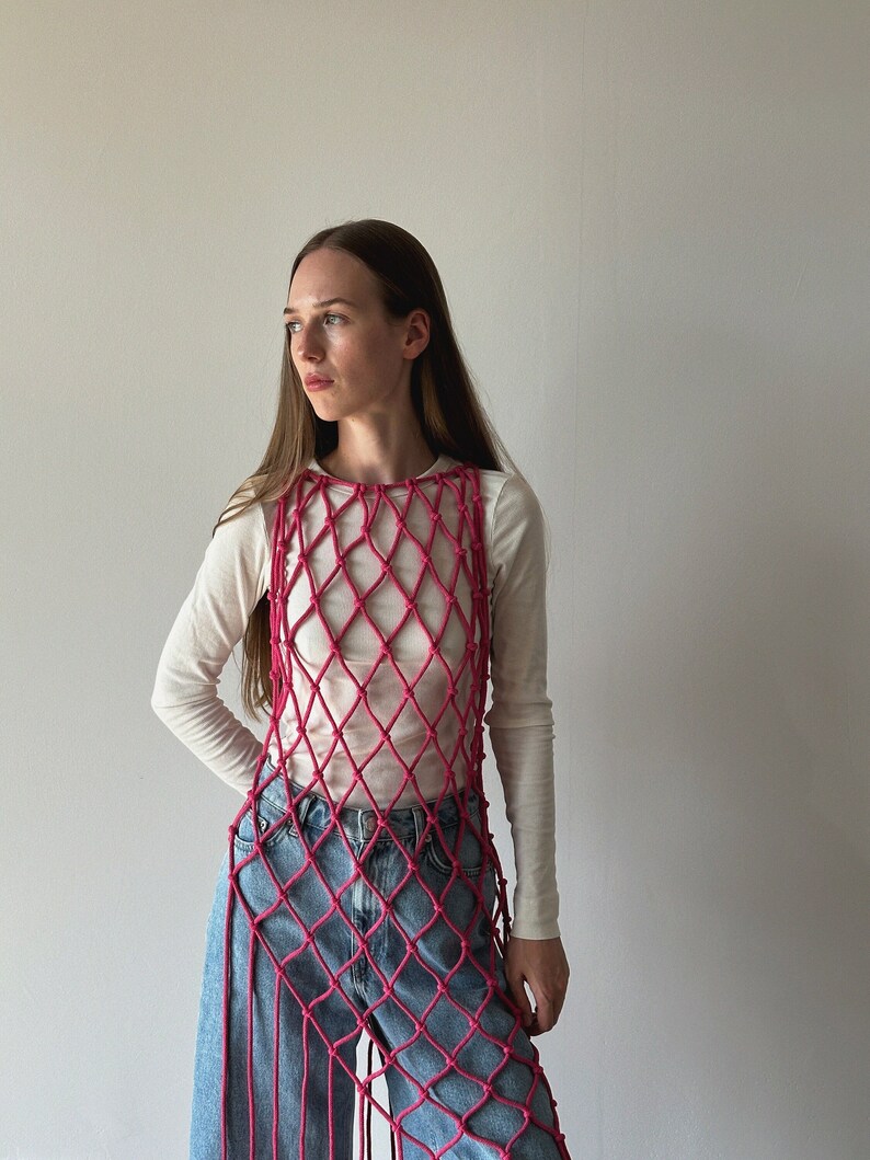 Mesh Dress Festival-macrame Fishnet Beach Dress, Rave Outfit & Burning ...