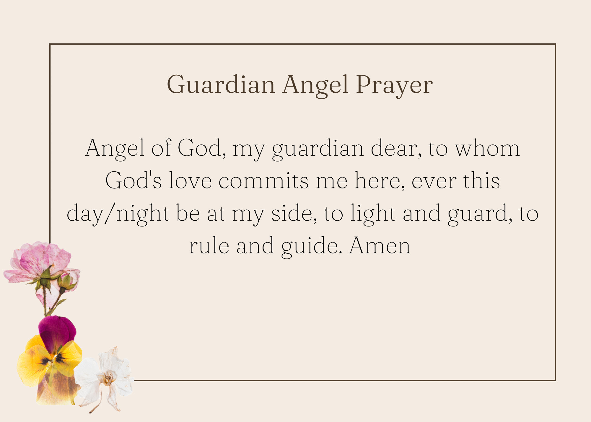 Guardian Angel Prayer Card 5 Pack - Etsy