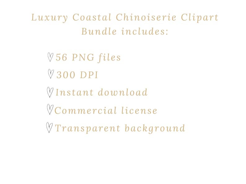Coastal Chinoiserie Watercolor Clipart Bundle (digital Download) - Etsy
