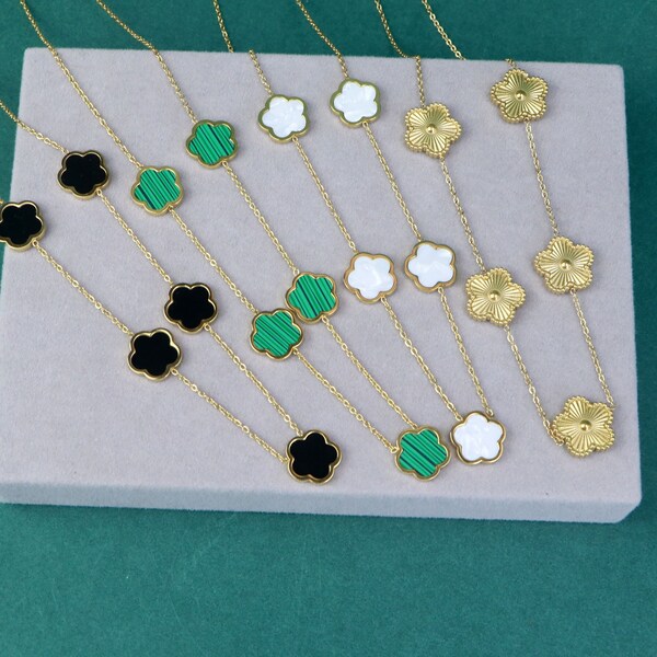 Black Clover Necklace - Etsy