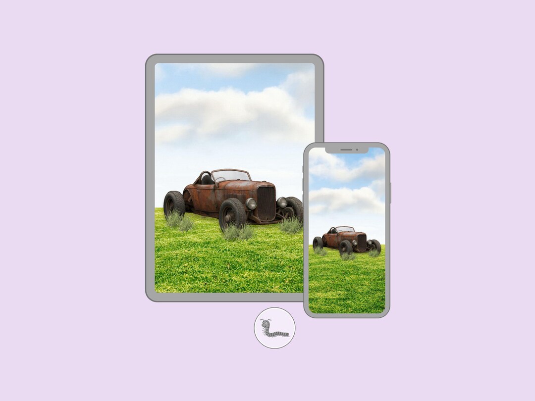 Rust Phone & Tablet Wallpaper – Vintage Roadster • Rusty Patina • Retro ...