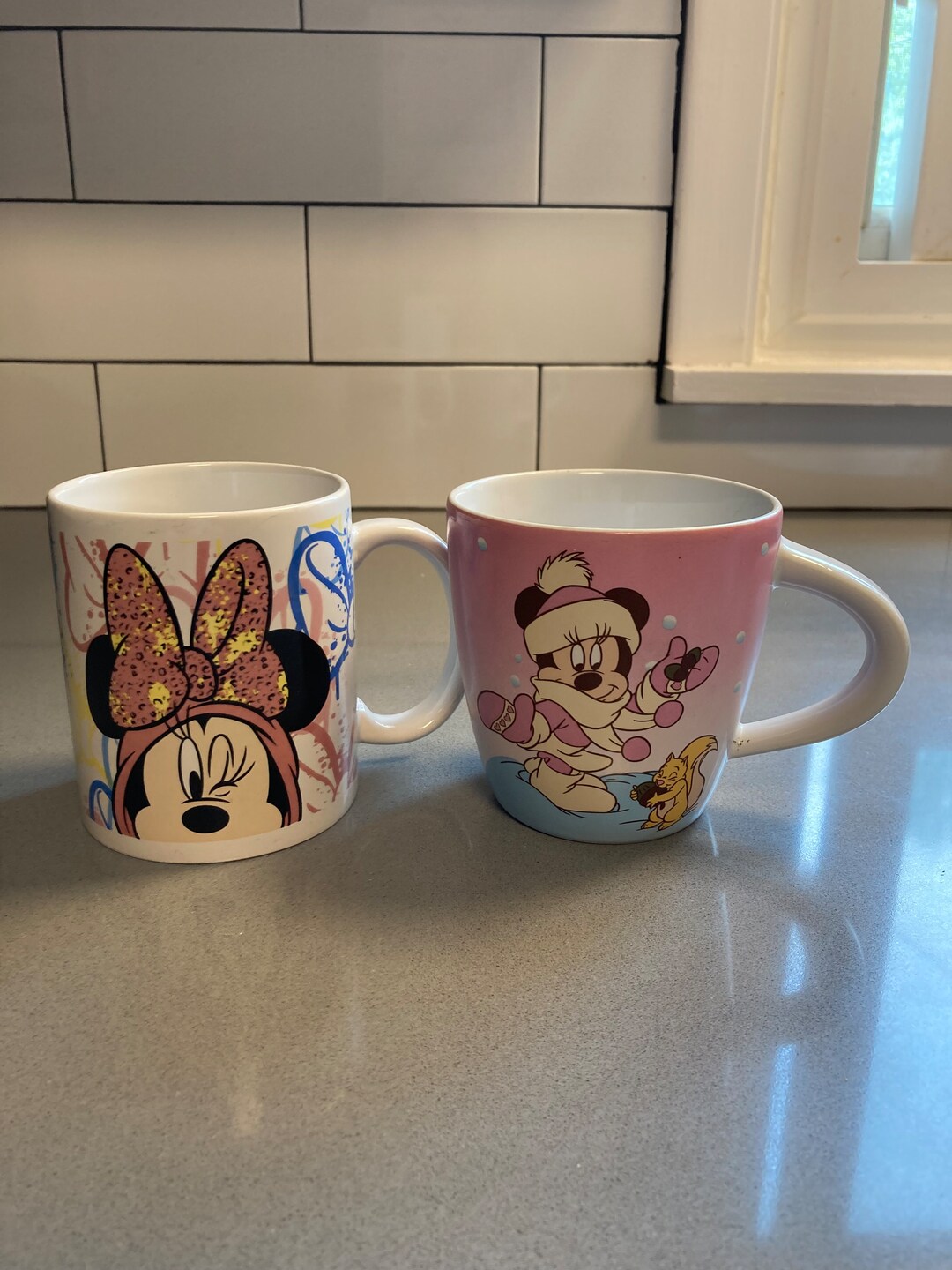 Disney Set of 2 Minnie Mouse Mugs - Etsy