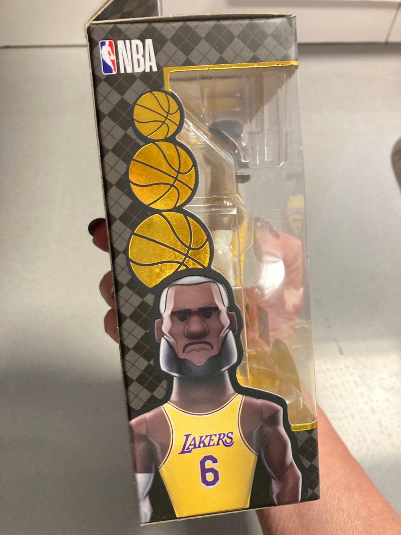 Lebron James LA Lakers Official NBA Figurine in Original Box - Etsy
