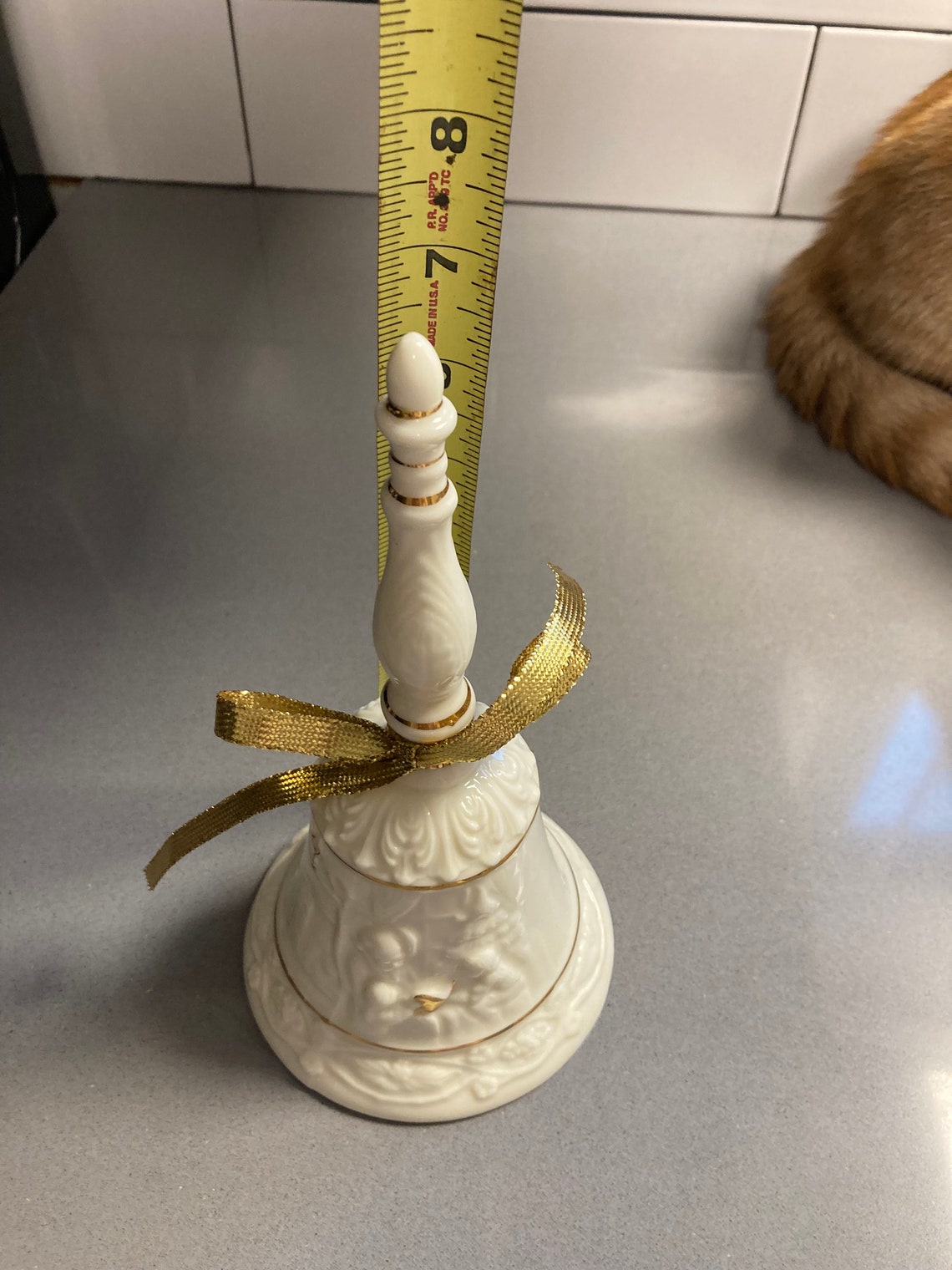 Large Nativity Scene Porcelain Christmas Bell With Gold Accents - Etsy